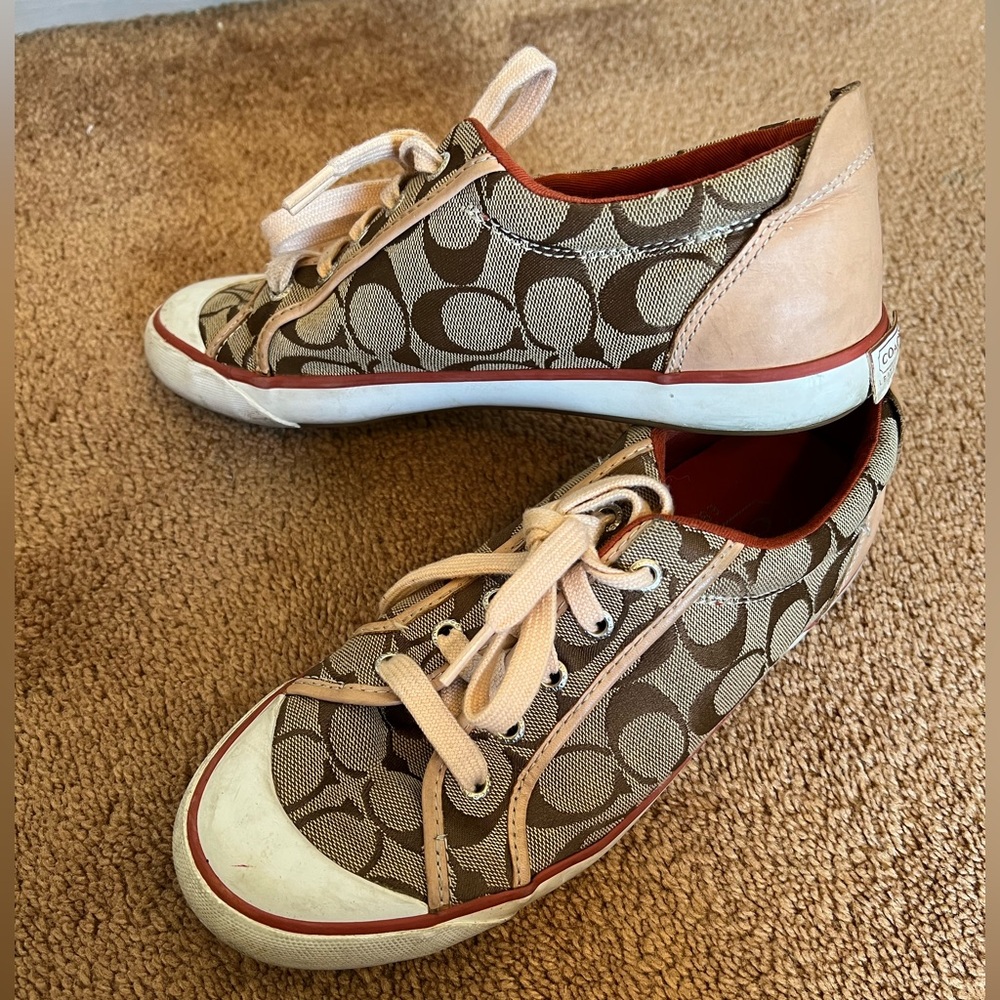 Coach Women’s Signature Barrett Lace Up Sneakers - Gem